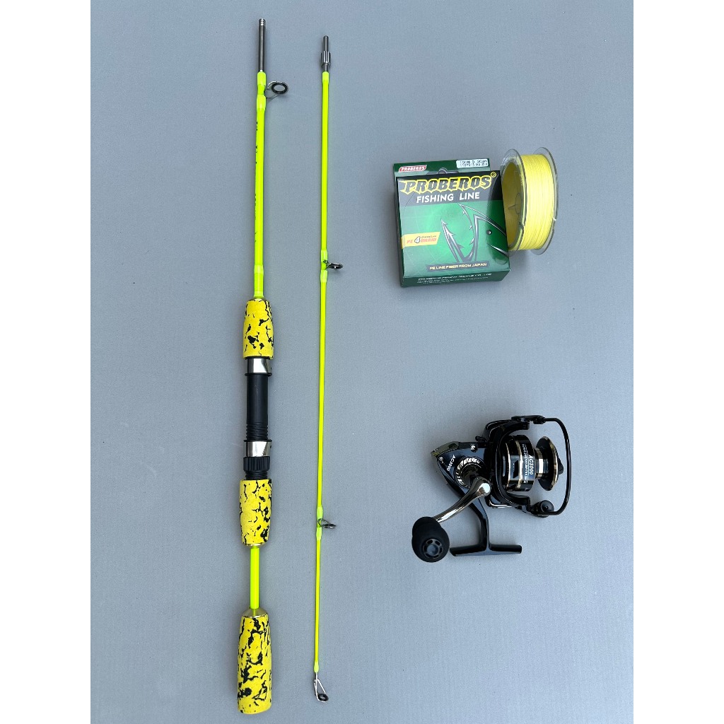 Toro Fire Rod Combo Lemon Yellow Metal AC Machine with 100m Umbrella ...