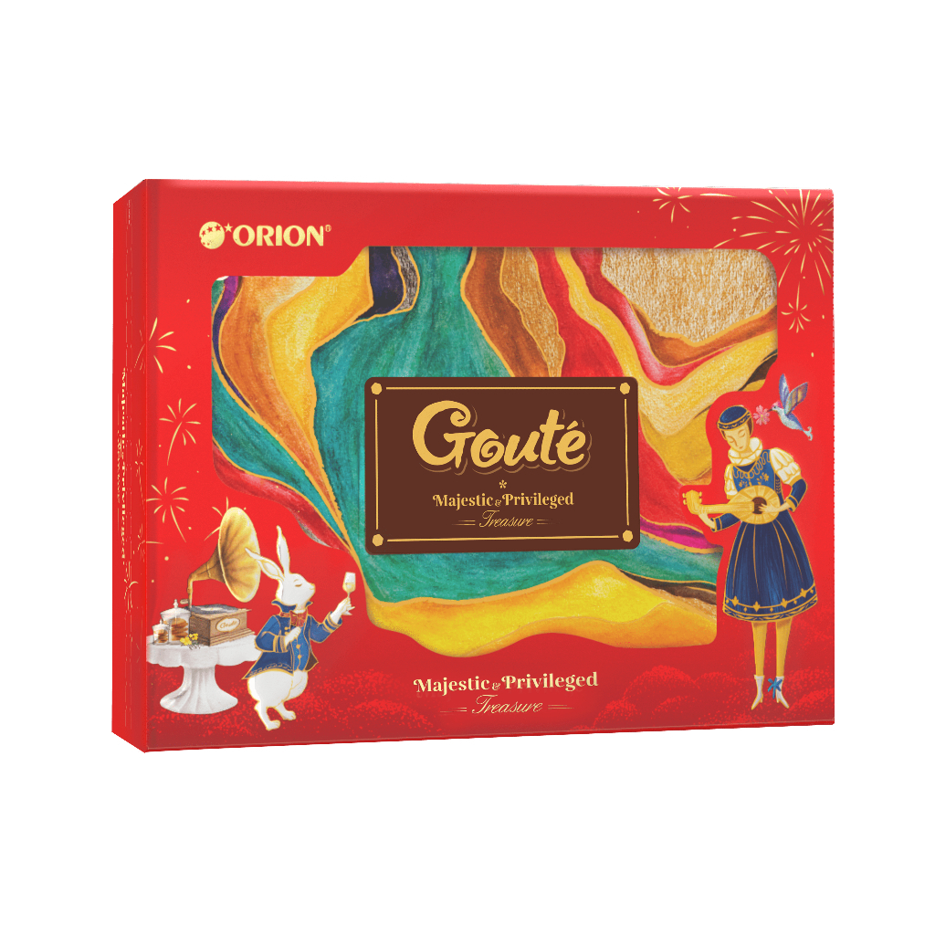 Orion Tet Gift Box - Orion Goute Biscuits Tin Box Mix 2 Flavors 475.2g ...
