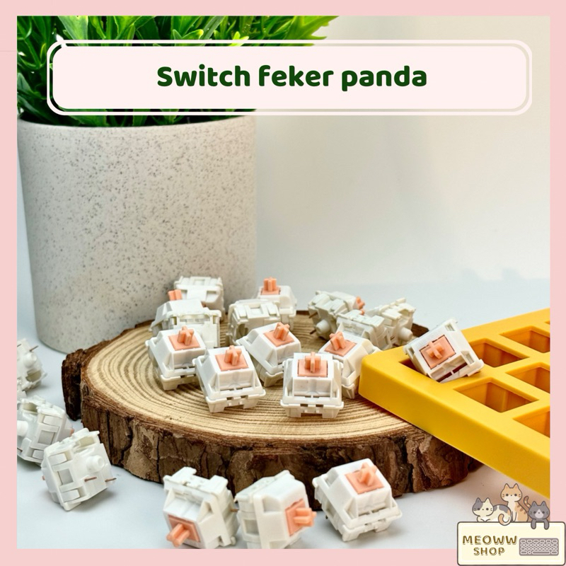 Switch feker Holy Panda tactile for cheap mechanical keyboard | Shopee ...