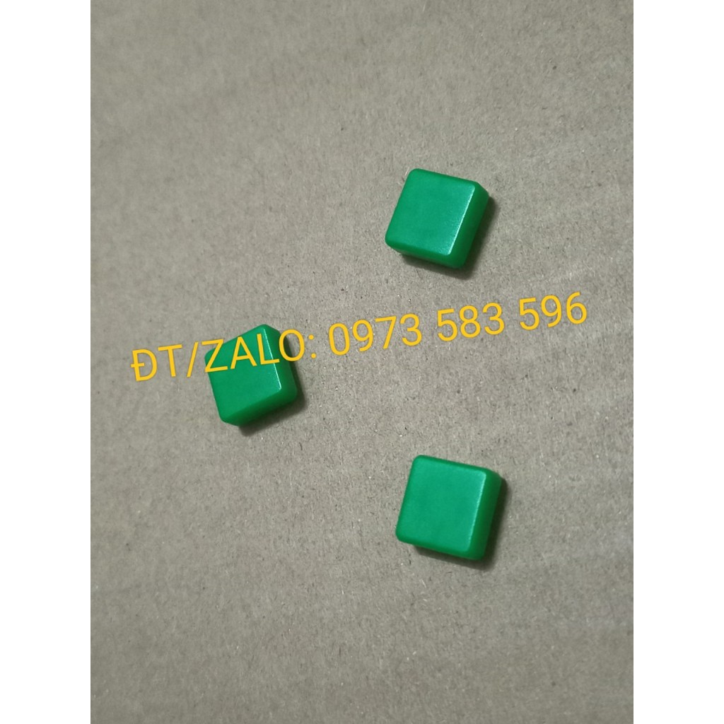 Screen push button cover size 10mm / blue square (10 pieces / bag ...