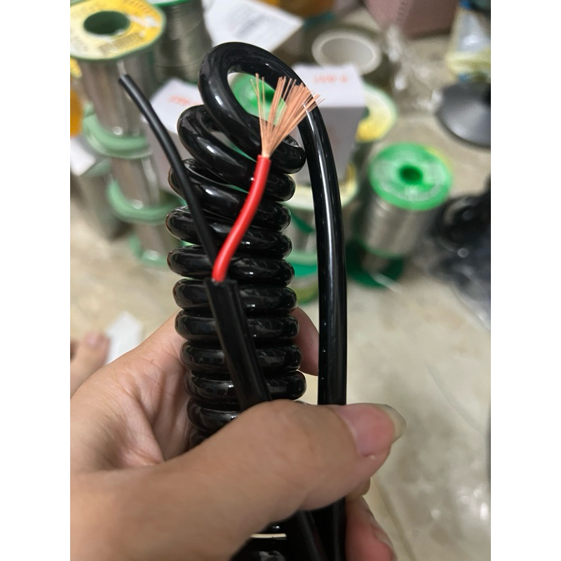 XO 2.5m copper core spring DC power cord, 2-core, 3-core, 5-core spring ...