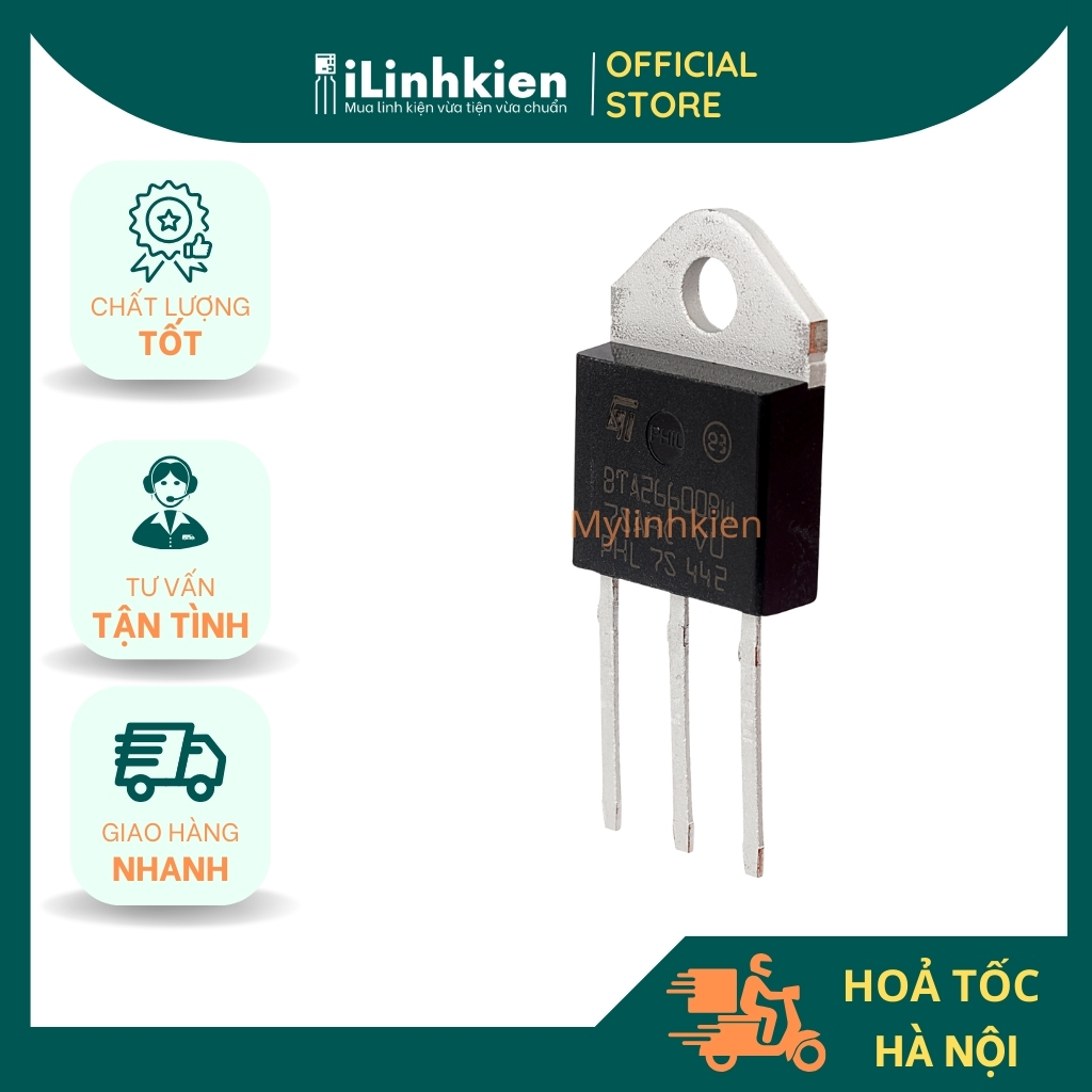 Triac BTA08 BTA12 BTA16 BTA20 BTA26 BTA41 600V good quality | Shopee ...