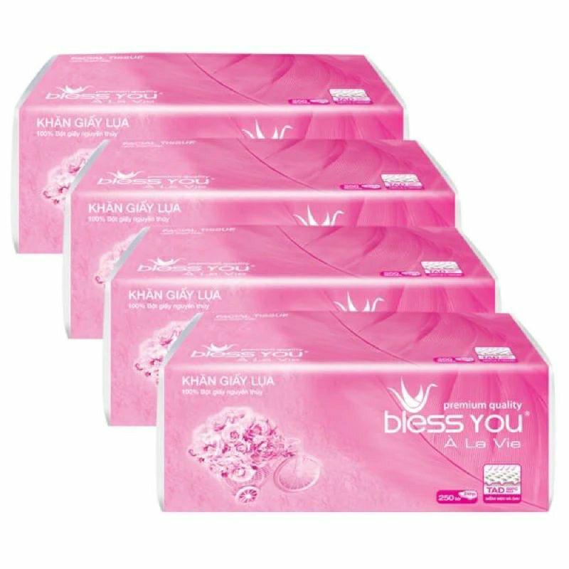 Bless YOU 2-LAYER RETRACT SILK TISSUE 250 SHEETS - PREMIUM GENUINE ...