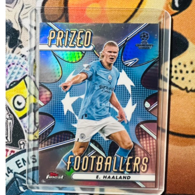 Erling Haaland Prized Footballers Topps Finest 2022-23 Soccer Card ...