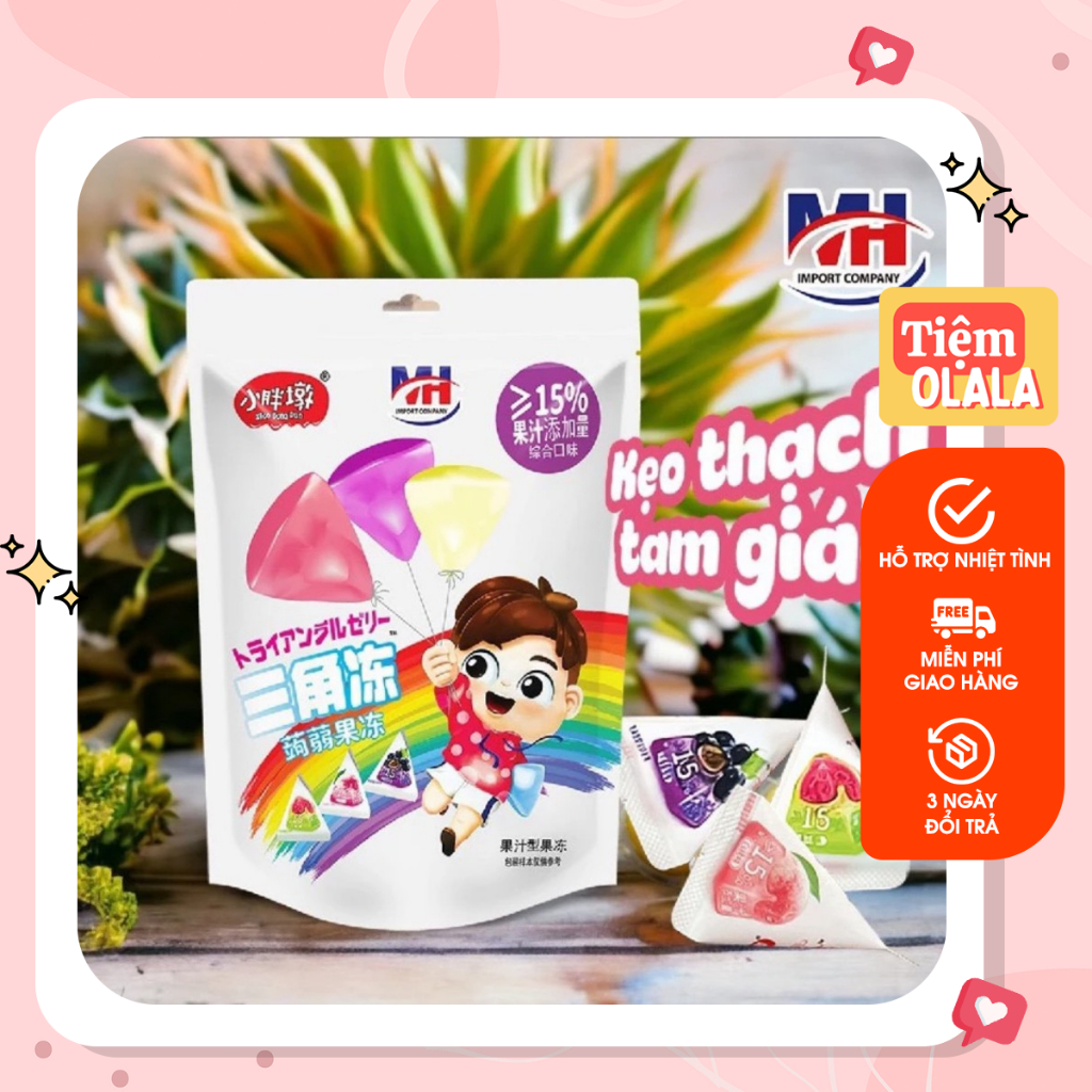 Mixed Fruit Triangle Jelly Candy, Genuine Imported, 320g pack | Shopee ...