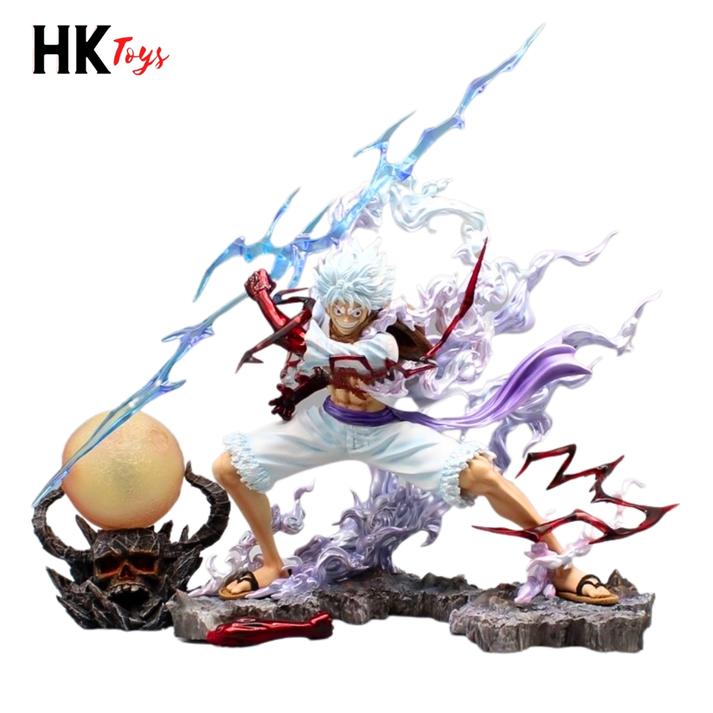 Onepiece Model Luffy gear 5 holding lightning fighting - Height 26cm ...