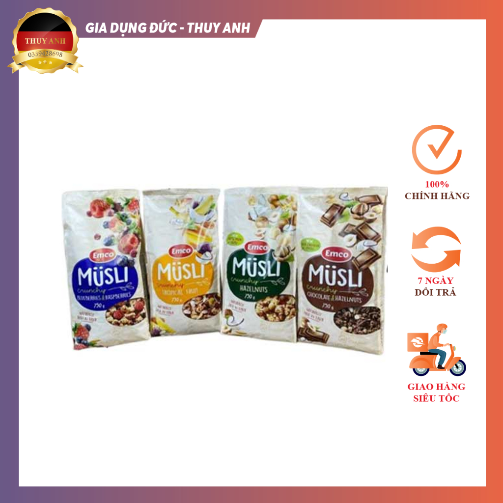 German domestic Emco MusLi cereal 750g pack | Shopee Malaysia