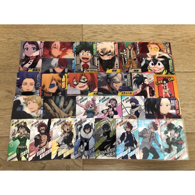 Compilation of metal cards Boku no Hero Academia/My Hero Academia ...