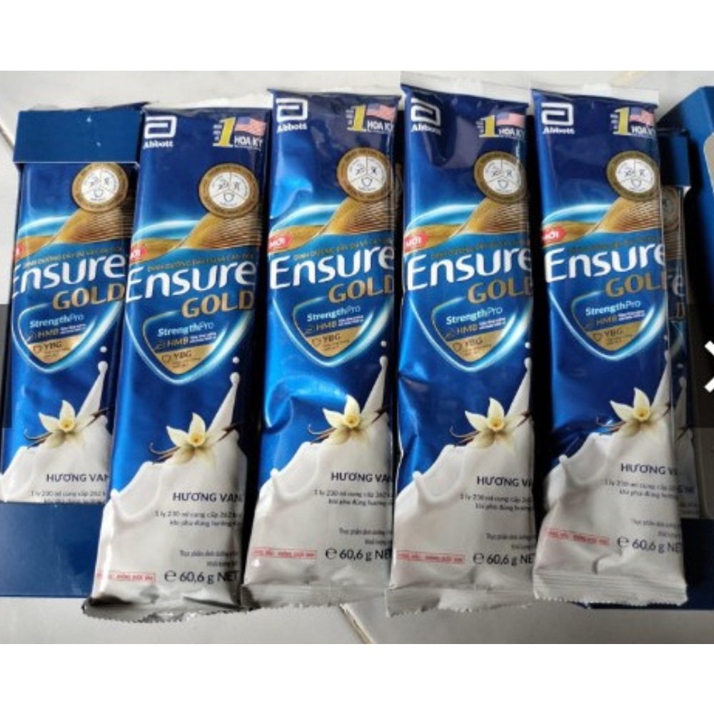 Combo of 10 packs of ensure gold Vanilla Flavored Milk 60g | Shopee ...