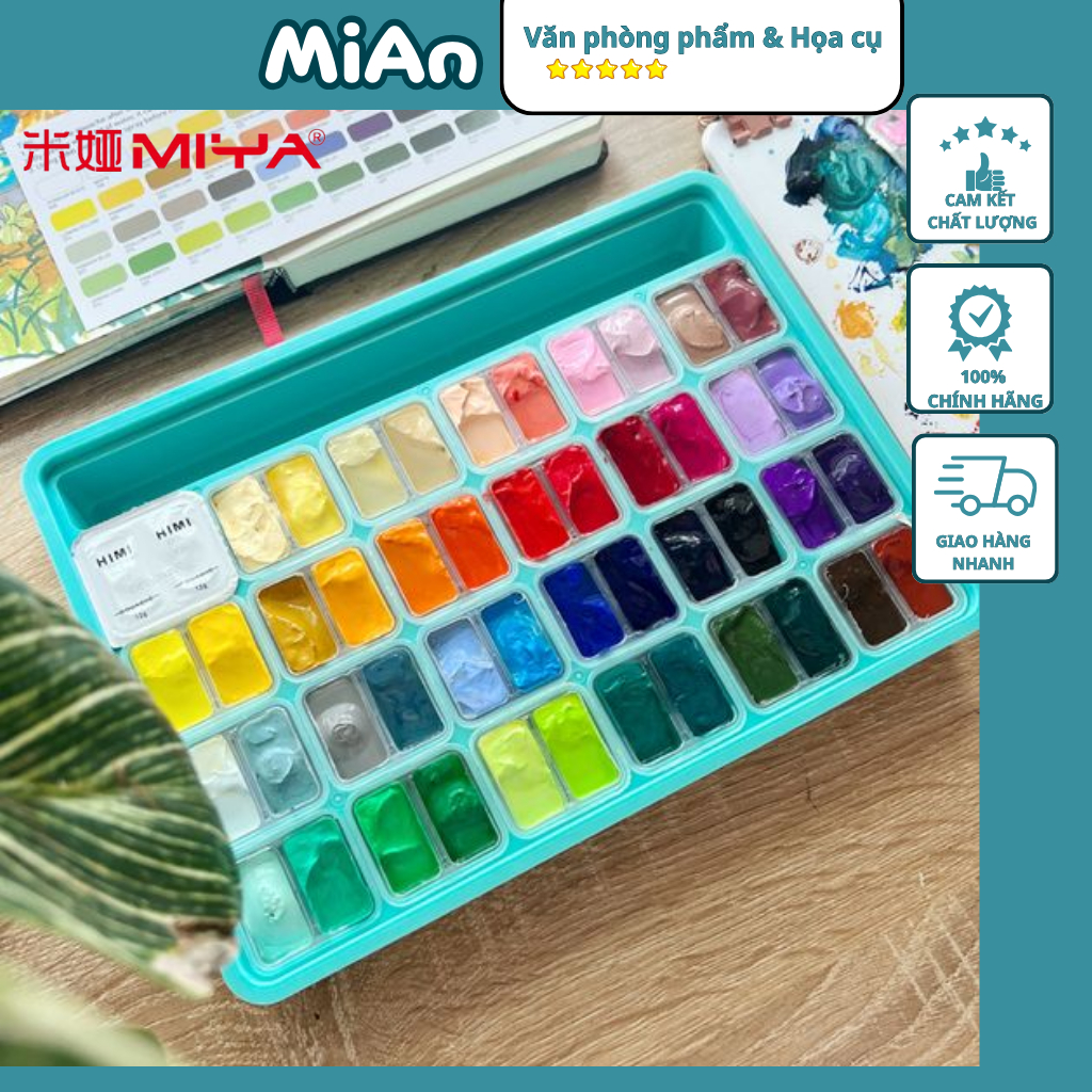 Himi Gouache Color New Version 36/48 Colors - HIMI Twin COLOR (Twin ...