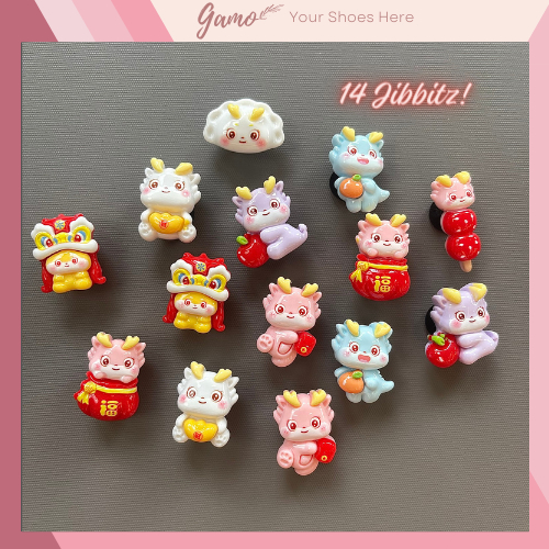Set 14 Jibbitz / Sticker / Charm 3D Tet Theme 2024 DIY Gamo With Crocs ...