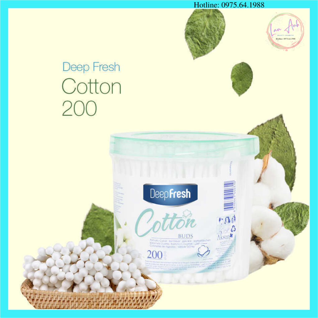 Deep Fresh Cotton Buds (Box of 200) | Shopee Malaysia