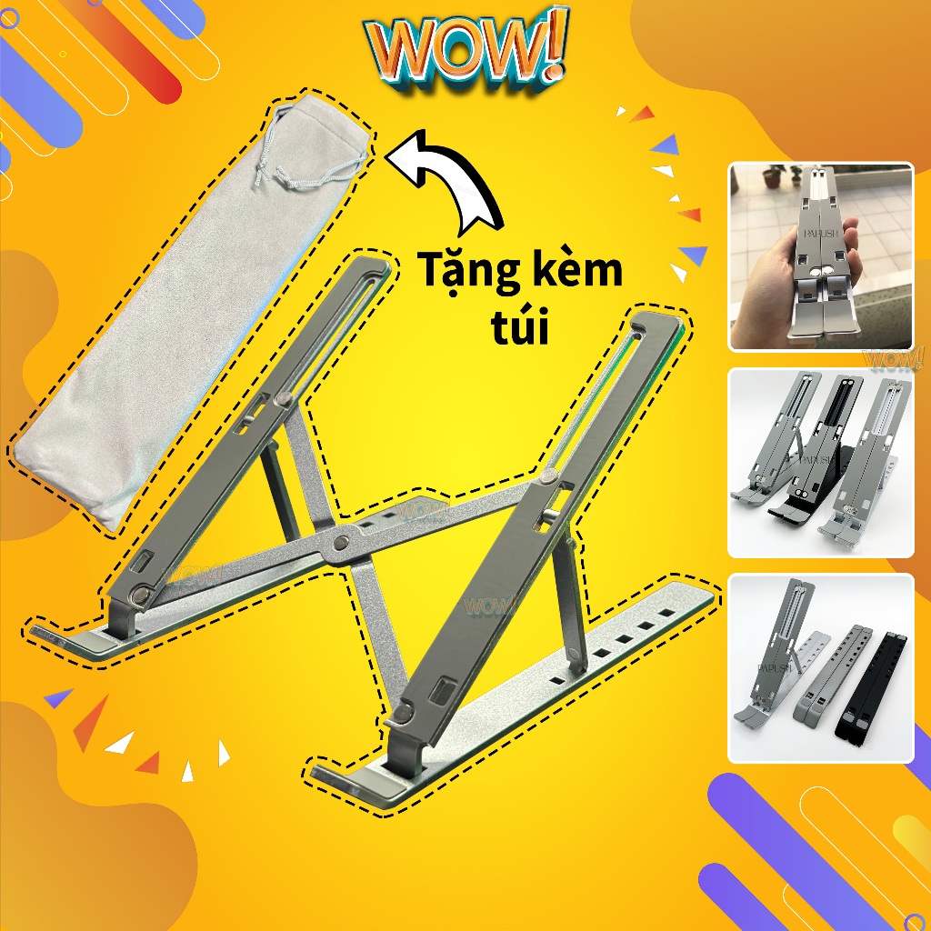 Laptop stand Full Silicone Folding Neatly Adjustable Height To Help ...