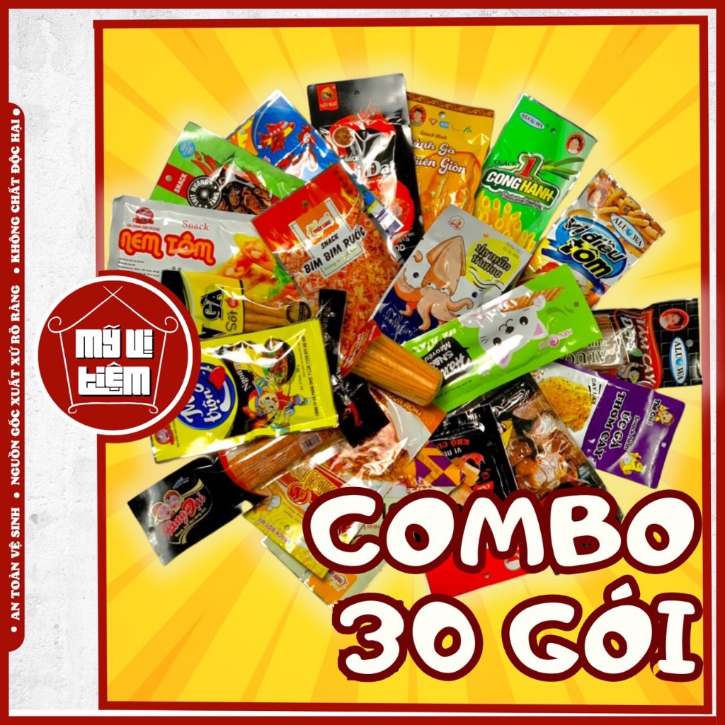 Combo of 30 packs of childhood snacks - My Vi Shop school gate snacks ...