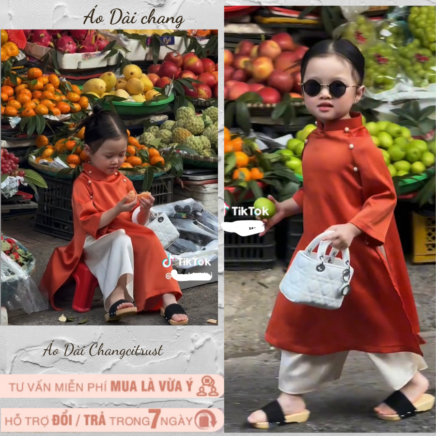 Girls' Ao Dai CNY, Modern Ao Dai for Girls | Shopee Malaysia
