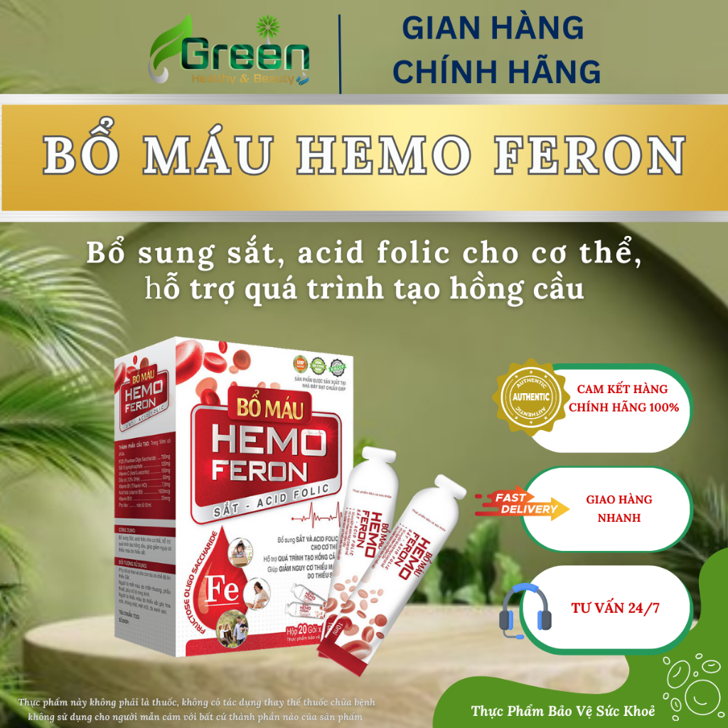 [TPBVSK] Hemo FERON - Iron Supplement, Reduce The Risk Of Anemia (H ...