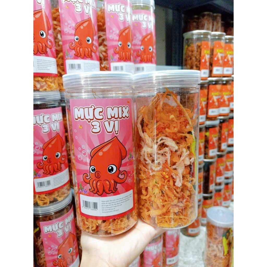 Squid MIX 3 Flavors - PET Jar 930ML - 300G | Shopee Malaysia