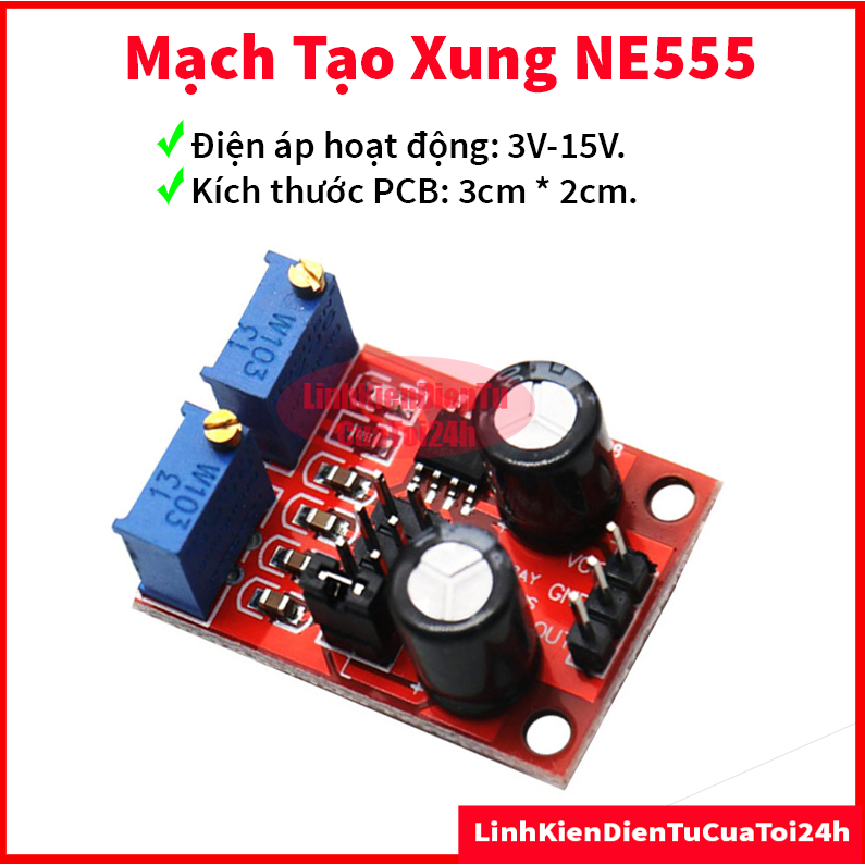 NE555 PWM Pulse Generator Circuit - 555 Square Pulse Circuit | Shopee ...