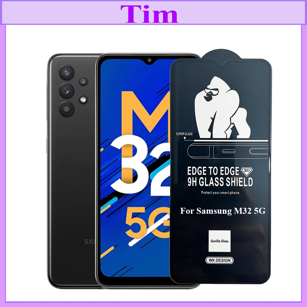 (Good Type) Kingkong Samsung M32 5G Tempered Glass Full Screen, Full ...