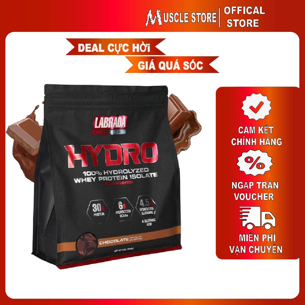 Labrada Pro Series HYDRO, 100% Whey Protein Hydrolyzed, 30g Protein, 6g ...