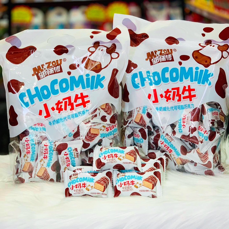 Mr.zou COW CHOCOLA MILK Sponge Cake 450g pack | Shopee Malaysia