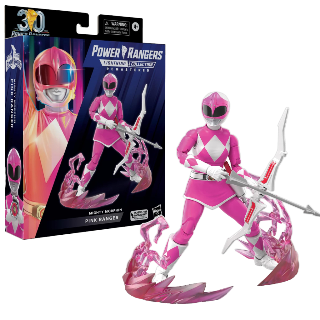Power Rangers Lightning Collection Model Remastered Mighty Morphin Pink ...