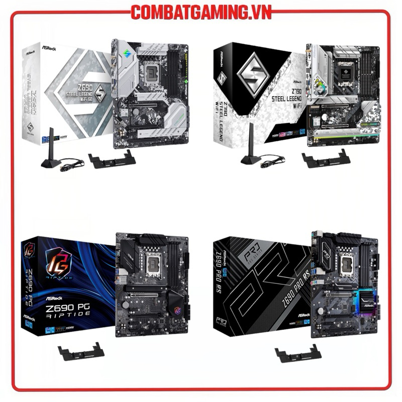 Asrock Z690 Z790 PG Riptide Motherboard - Pro RS - Steel Legend Wifi 6E ...