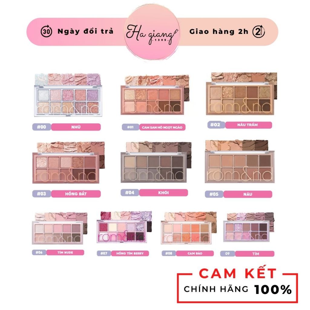 Romand Eyeshadow Palette 10 Glitter Better Than Eye Palette, 10 Color ...