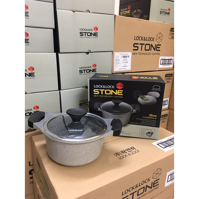 LOCK & LOCK Lock Stone Premium Stone Pot&Lock Stone LCA6202D 20cm ...