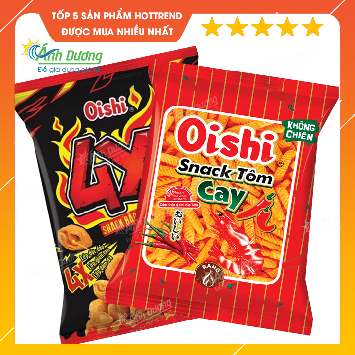 Oishi Spicy Sea Shrimp Flavor Snack Pack - Oishi 4X Large Pack | Shopee ...