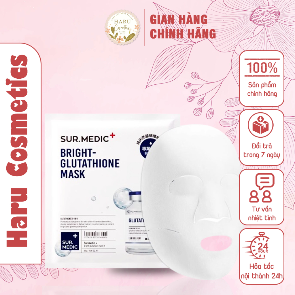 Sur.Medic Bright Glutathione Mask Helps Even Skin Tone, Deeply ...