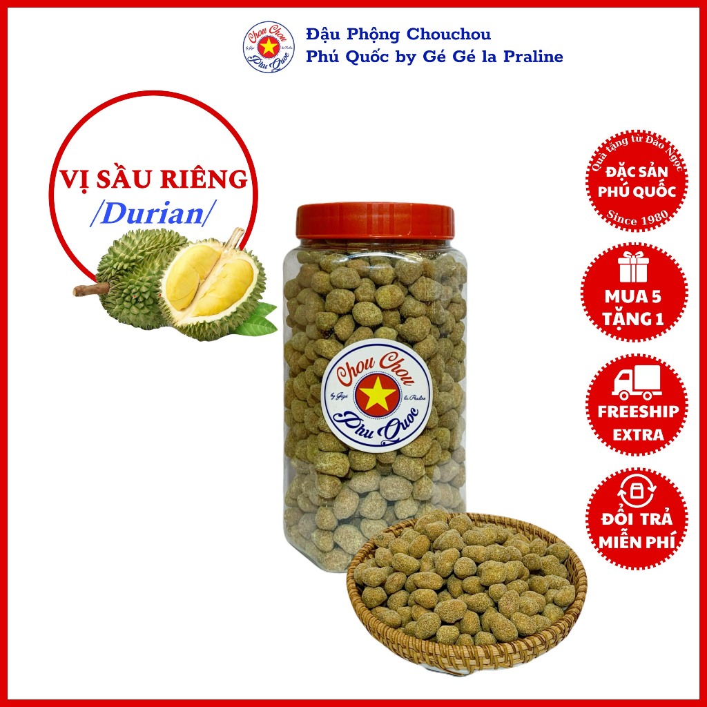 [DRIND Durian FLAVOR] Chouchou Peanuts, Phu Quoc Peanuts, Ong Tay ...