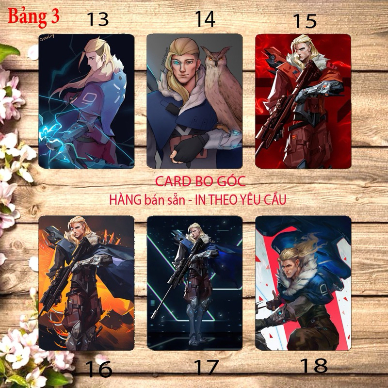 Sova card photo with rounded corners valorant strategy game 6 different ...