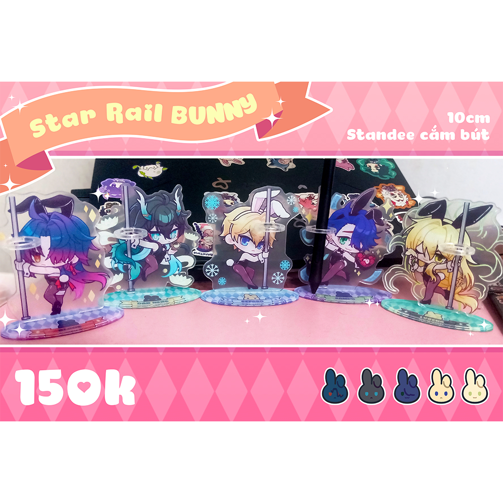 (AVAILABLE) Standee HONKAI STAR RAIL BUNNY PEN PLUG | Shopee Malaysia