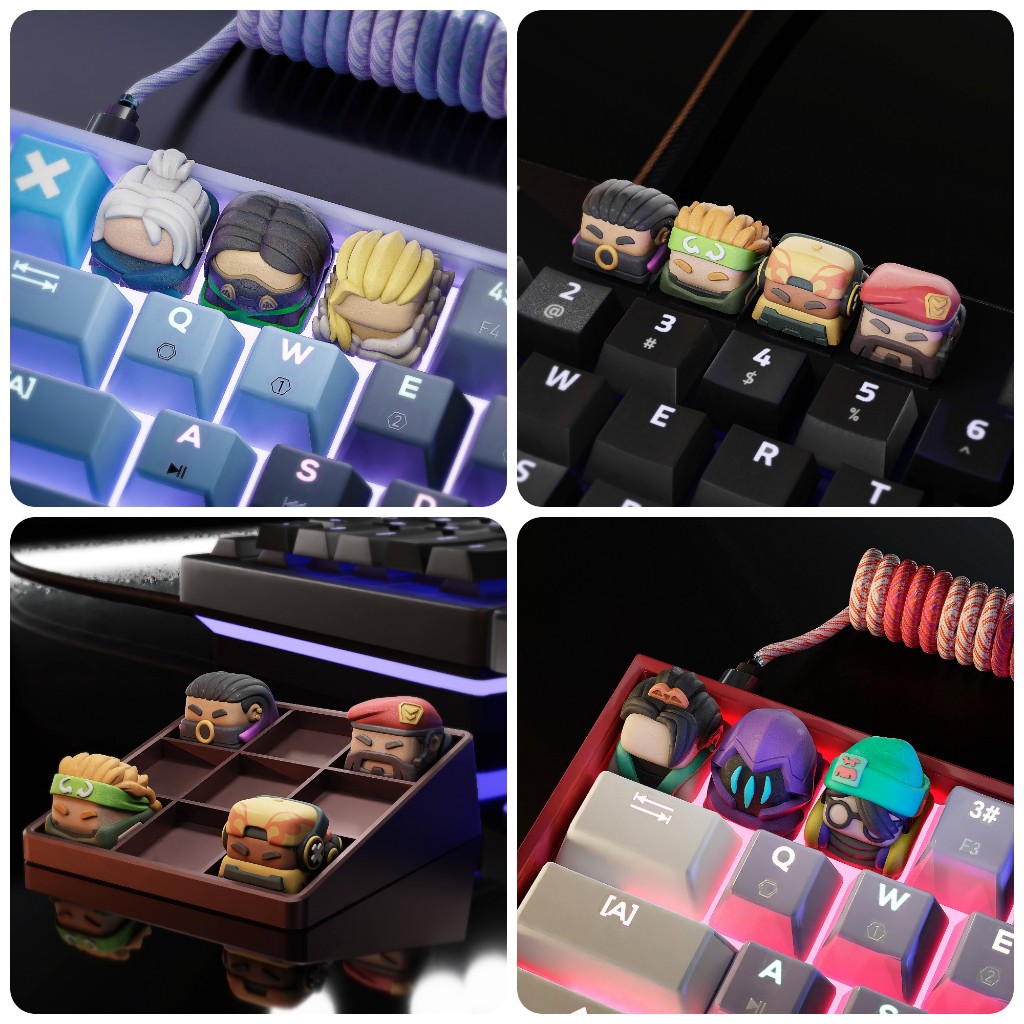 Discover Unique Valorant keycaps Elevate - mechanical keyboard buttons ...