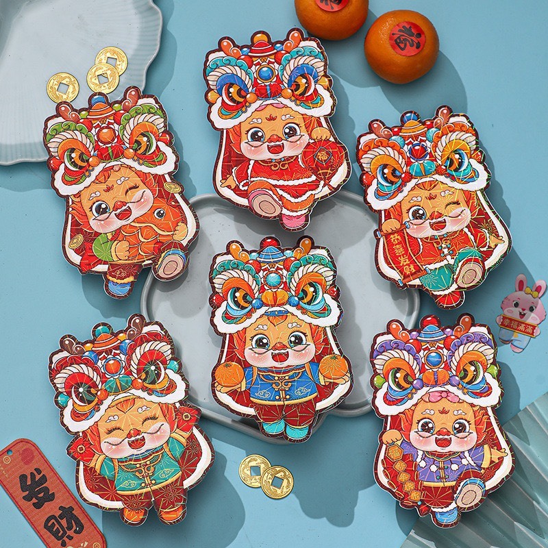 Thick Dragon Chibi Reflective Red Packet 2024 Dragon ChiPi Dragon ...