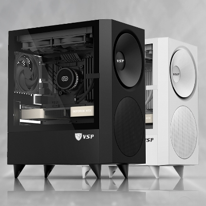 Case VSP X09 (Speak) Case mATX, Mesh Front, Tempered Glass Side ...