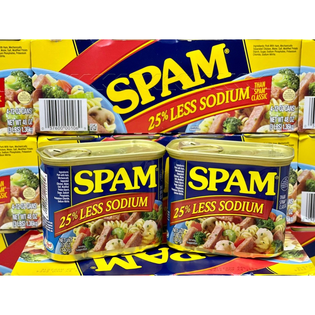 [Date 2026 - Genuine] American Spam 25% Less Sodium canned meat (340g ...