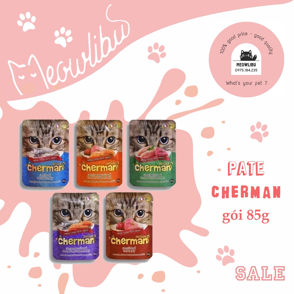 Genuine Thai Cherman Pure Fish Pate for Cats 85G Pack | Shopee Malaysia