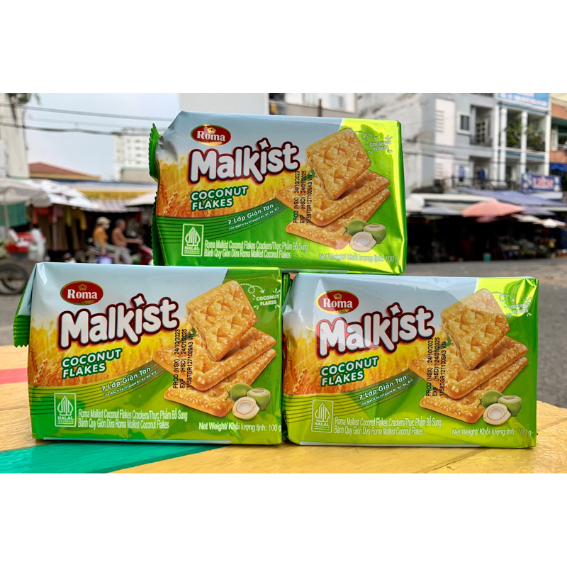 Roma Malkist Coconut-Flavored Crispy Biscuits 100g Pack | Shopee Malaysia