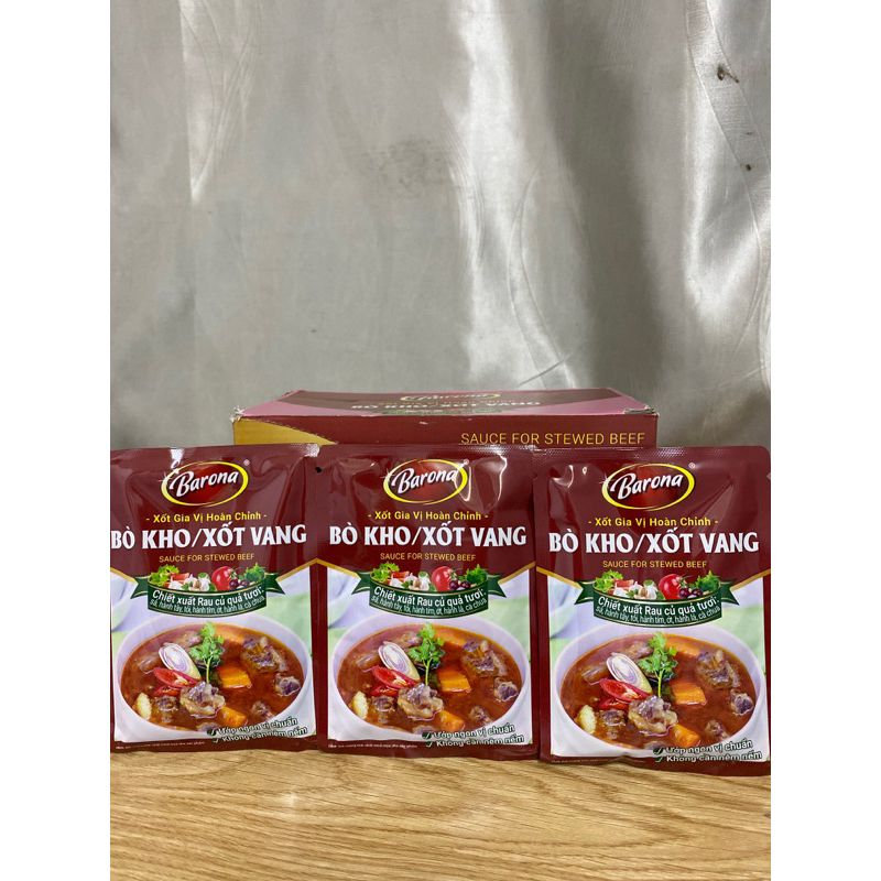 Braised Beef Seasoning/Barona Wine Sauce (COMBO 1 BOX) 80g marinated ...