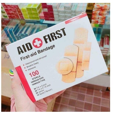 (Genuine Product) Urgo Aid First 100-Piece Personal Bandage Box, Wound ...