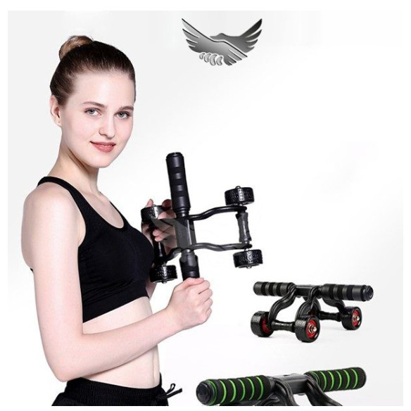 Four-wheeled Abdominal Roller, Fat Burning Abdominal Muscles, 4-Wheeled ...