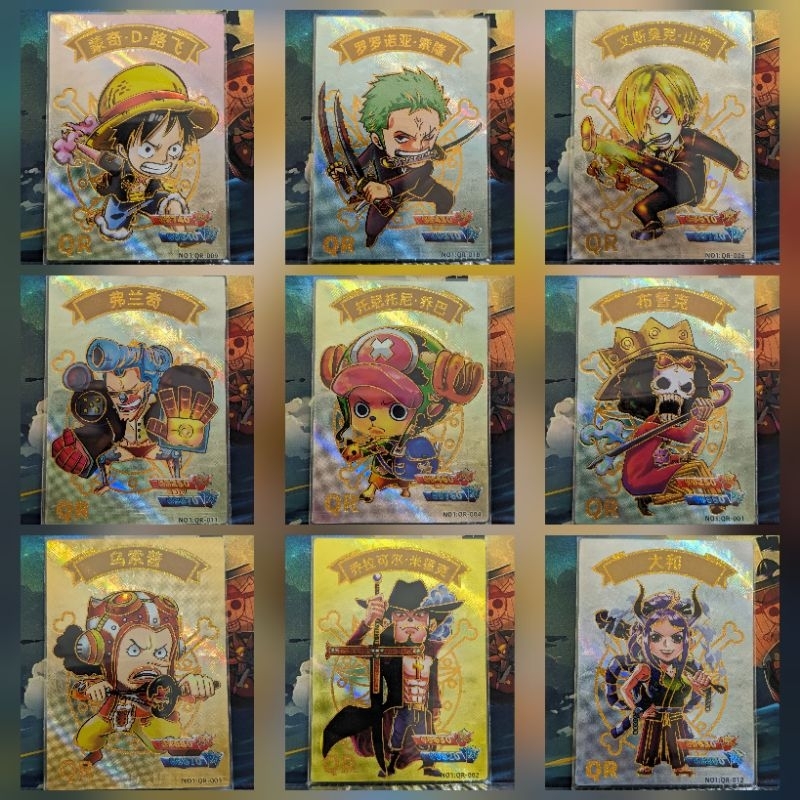 Op Card Chibi Card Super Beautiful Sparkling QR Characters (Includes Card Protective Cover ...
