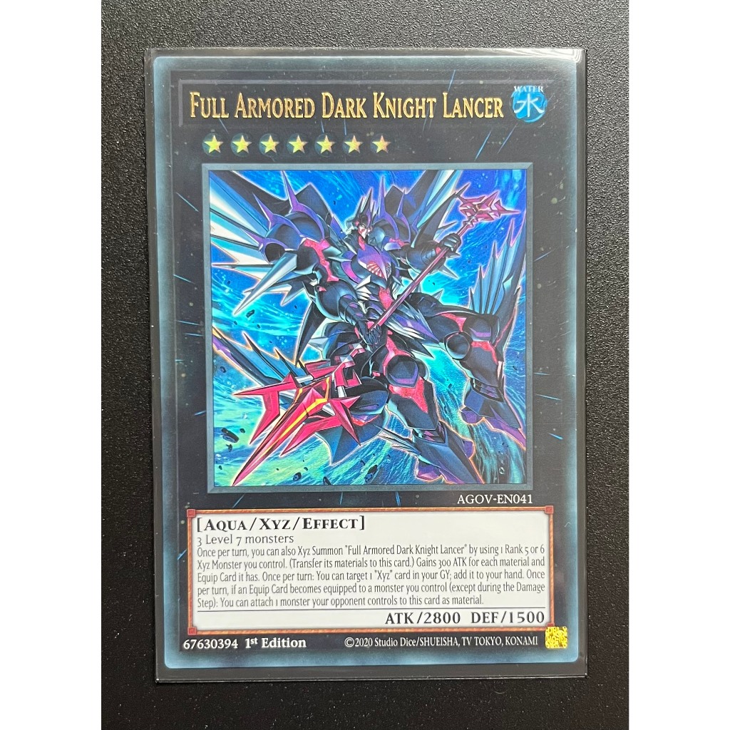 YMS - [Yugioh Card] - [TCG-UK] - AGOV-EN041 - Full Armored Dark Knight Lancer - Ultra Rare ...