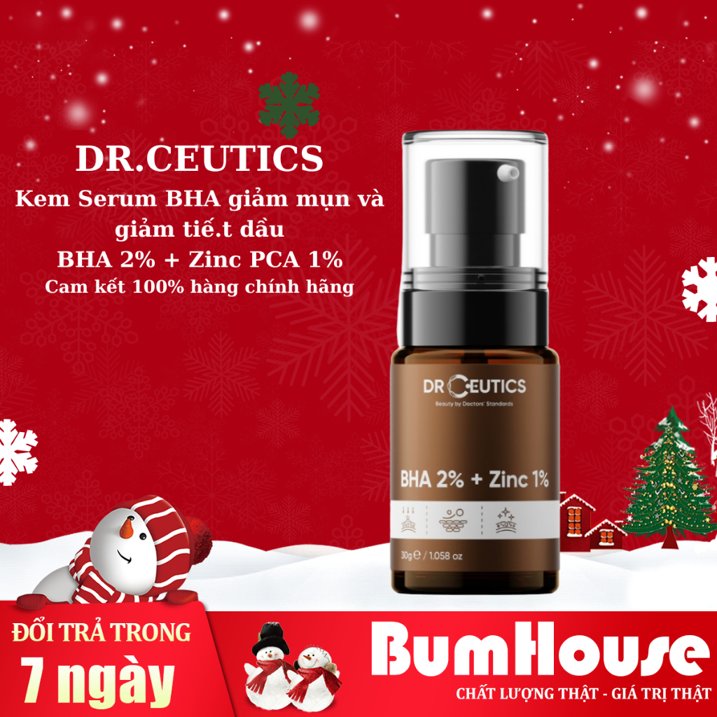 Drceutics ZinC BHA 2% + ZinC 1% Serum reduces acne and reduces oil secretion 30g | Shopee Malaysia