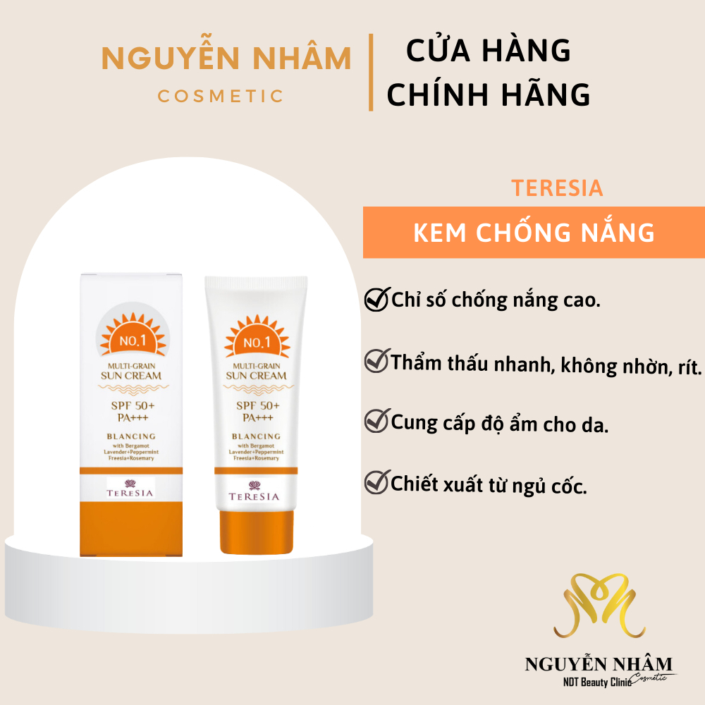 Teresia Multi Grain Sun Cream SPF50+PA+++ 50g | Shopee Malaysia