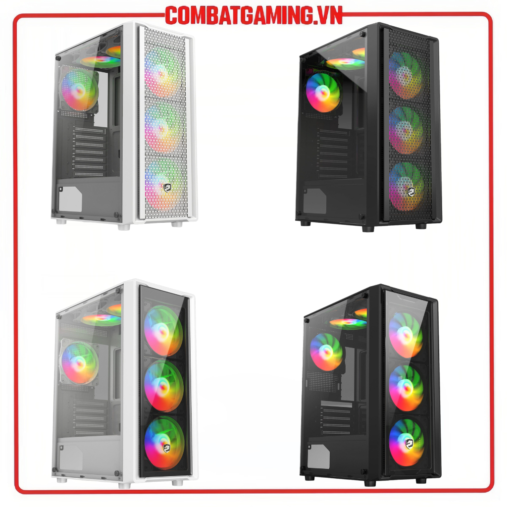 Vitra Ceres V305-G V305-M 3FRGB Black White Computer Case (3 RGB Fans ...