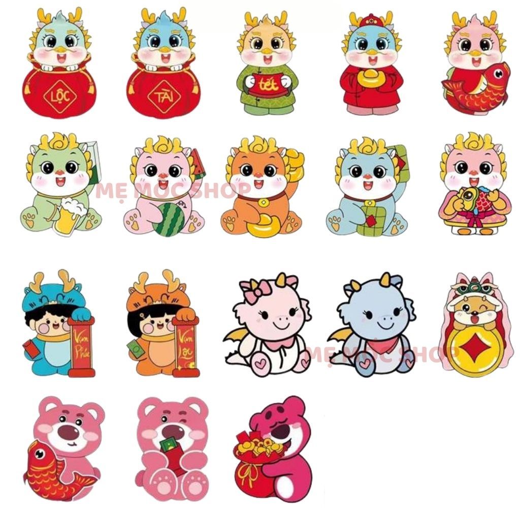 Chibi Lucky Money CNY 2024, Beautiful 1-Glossy Red Envelopes with Many ...
