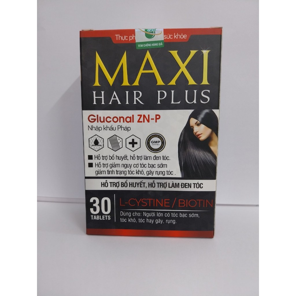 Maxi Hair Plus Box of 30 tablets - Overcoming Hair loss, reducing the ...
